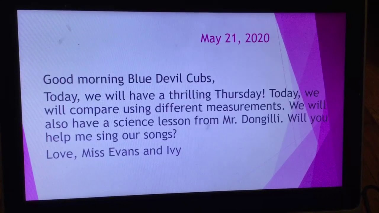 Morning Meeting May 21st - YouTube