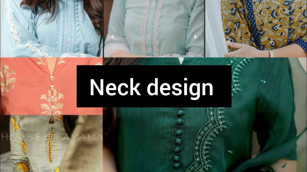 Neck design for girls, stylish easy and unique design, - YouTube