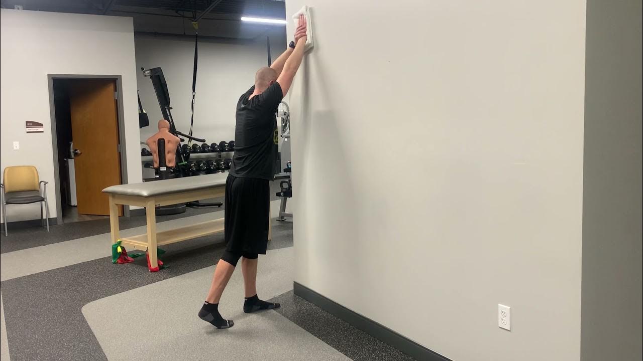 Wall Slides Shoulder Flexion Aarom Youtube
