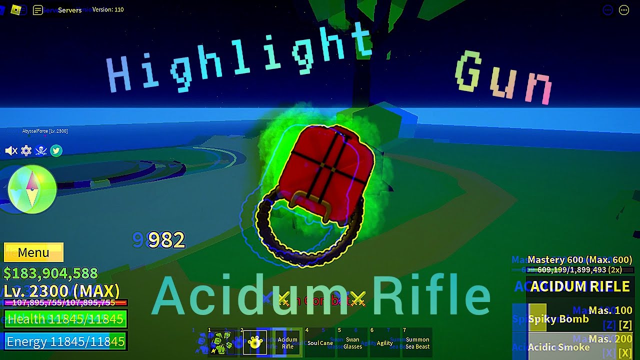 『Acidum Rifle』Highlights Montage | Blox Fruits | Update 17 | Bu gamer ...