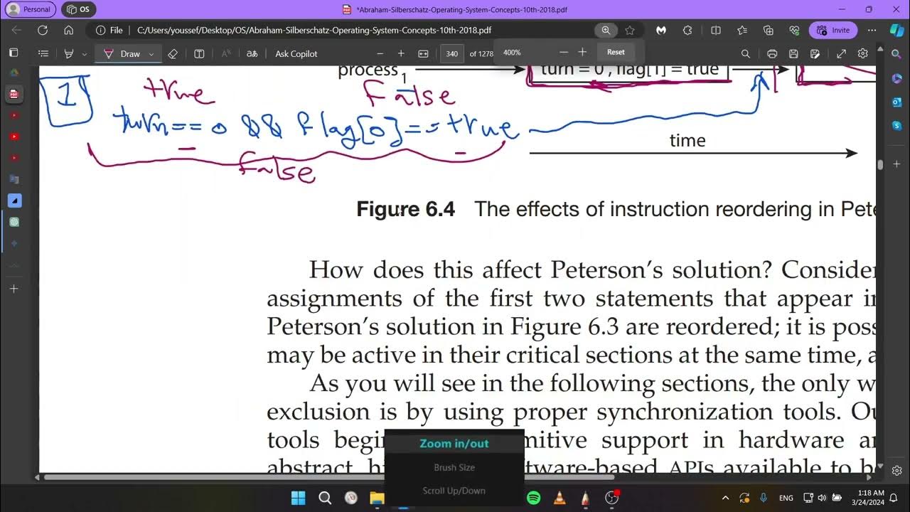 Operating Systems- ch6&7 synchronization - Pt2: Memory Barriers, HW ...