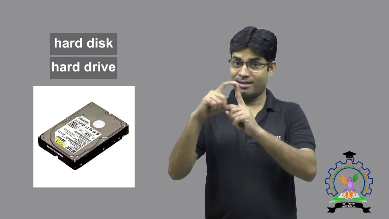 hard disk, hard drive (sign 2) - YouTube