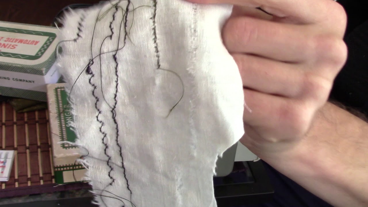 Simple Drawn Threads Including on Synthetics Using a Sewing Machine ...