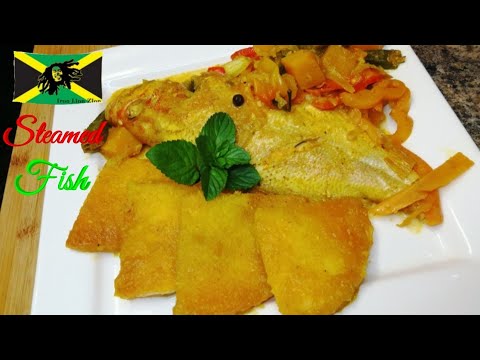 JAMAICAN STEAMED FISH AND BAMMY | JAMAICAN STREET FOOD - YouTube