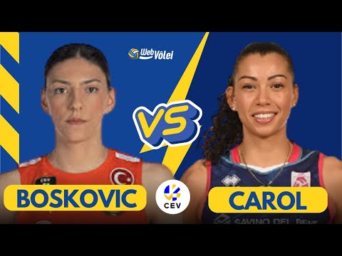 SUPERDUELO! Os ataques de Boskovic contra os bloqueios de Carolana. Veremos mais na Champions 23/24!
