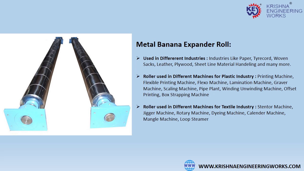 Metal Banana Expander Roll - Krishna Engineering Works - YouTube