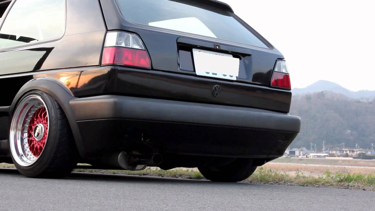VW Golf Mk2 GTI Muffler Sound part3 - YouTube