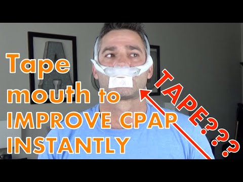 Tape mouth to improve CPAP INSTANTLY!!! - YouTube
