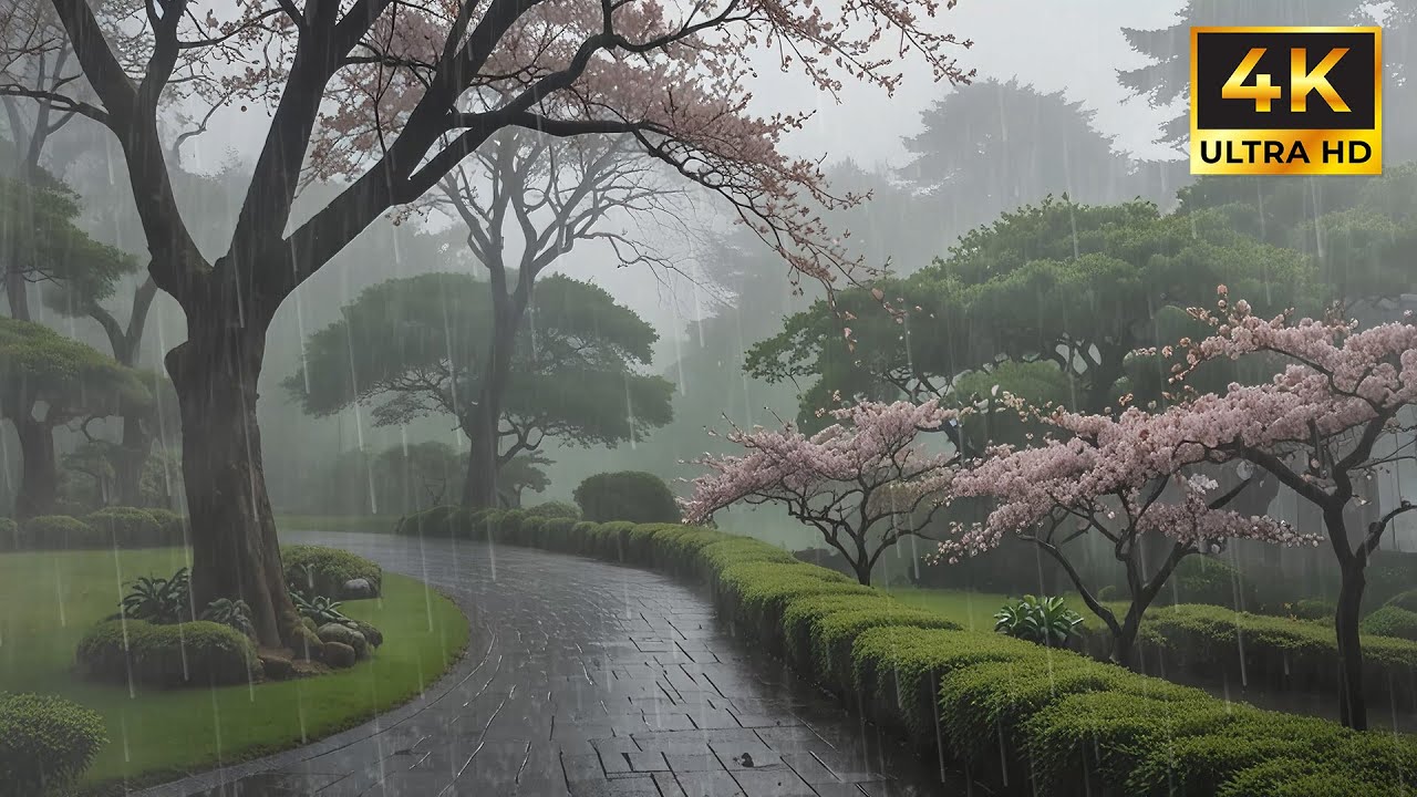 Tranquil Rain Sounds in a Quiet Forest | Relaxing Ambience for Study ...