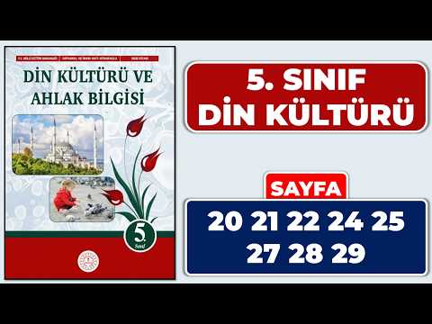 5. Sınıf Din Kültürü Ders Kitabı Sayfa 20 21 22 23 24 25 26 27 28 29 Cevapları
