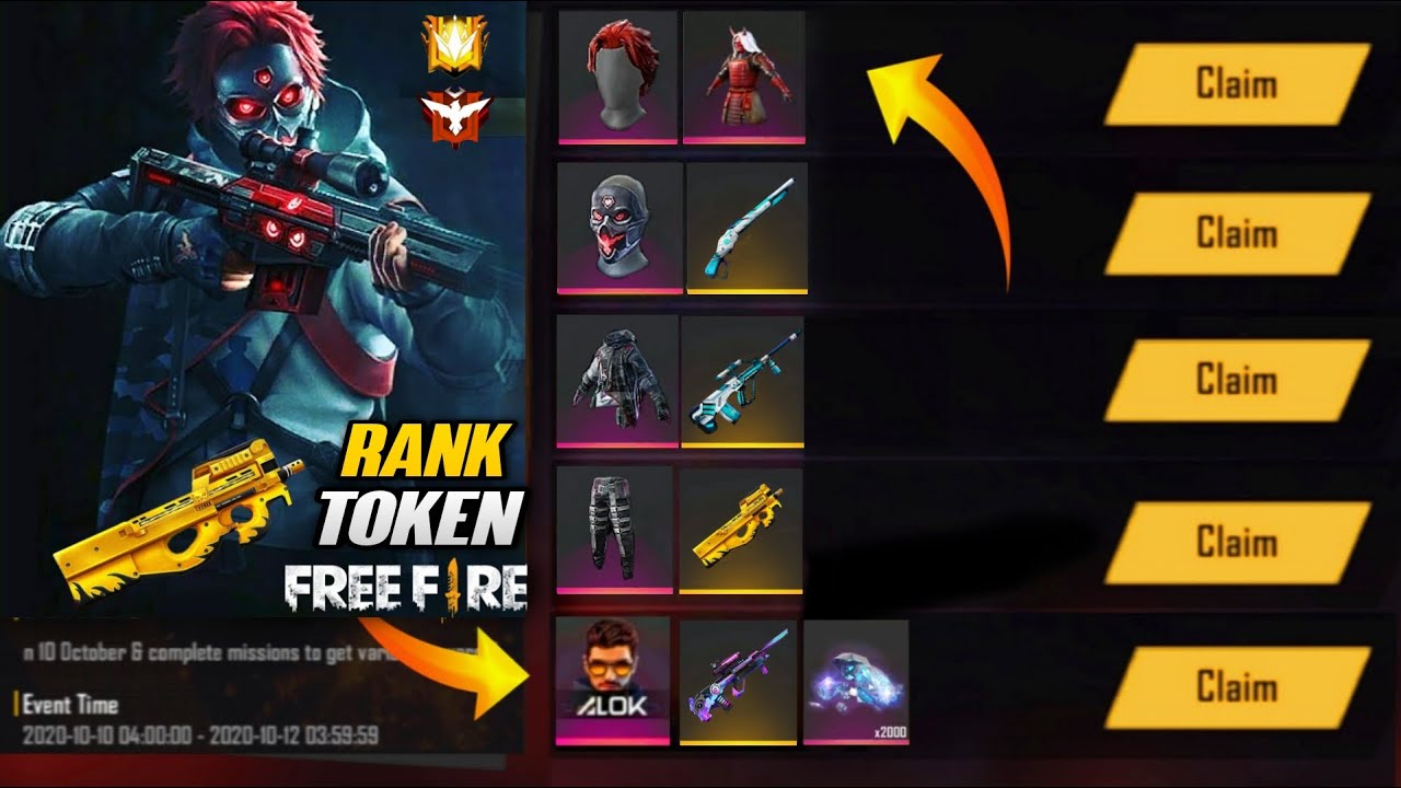 CLAIM RANK TOKEN REWARDS 🔥- NEW WEAPON ROYALE, RANK TOKEN BUNDLE ...