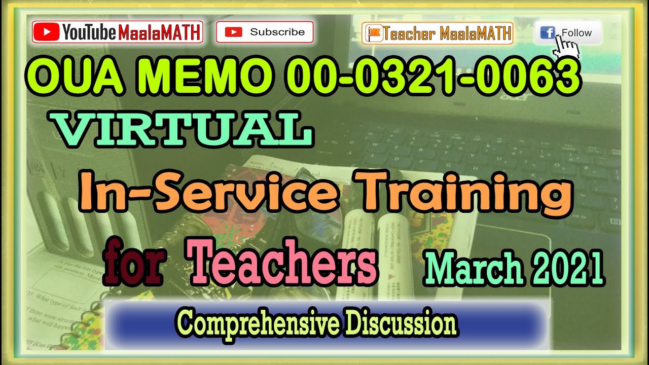 Virtual In-Service Training for Teachers in March 2021 - YouTube