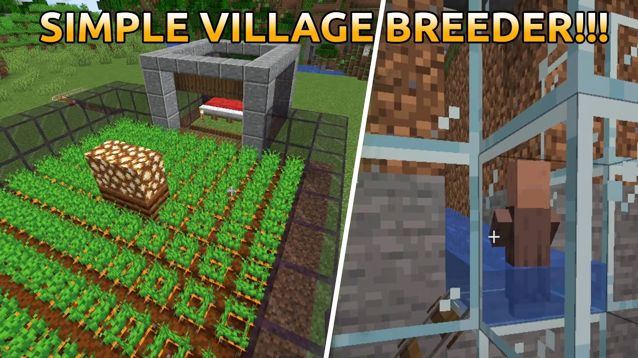 S1 E15 : How to Make a Simple Infinite Villager Breeder - YouTube