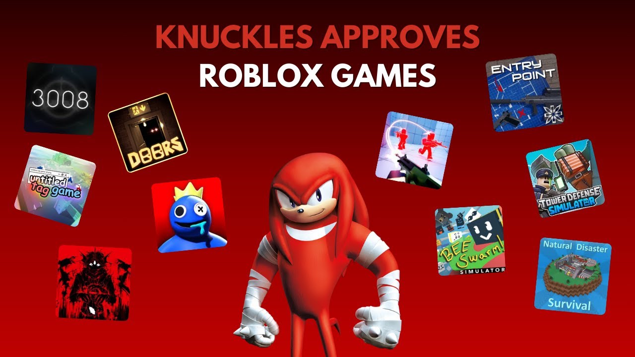 Knuckles Approves Roblox Games (COMPILATED) - YouTube