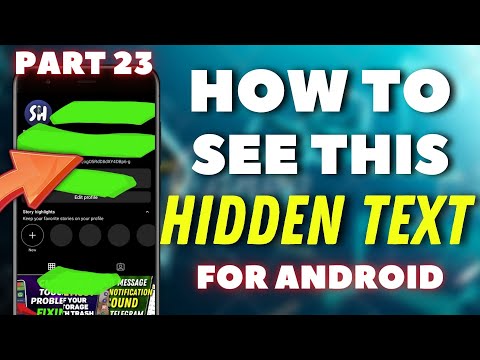 How to See Hidden WHITE Text Painted with LIGHT-GREEN Color on Android & IPhone? Part 23
