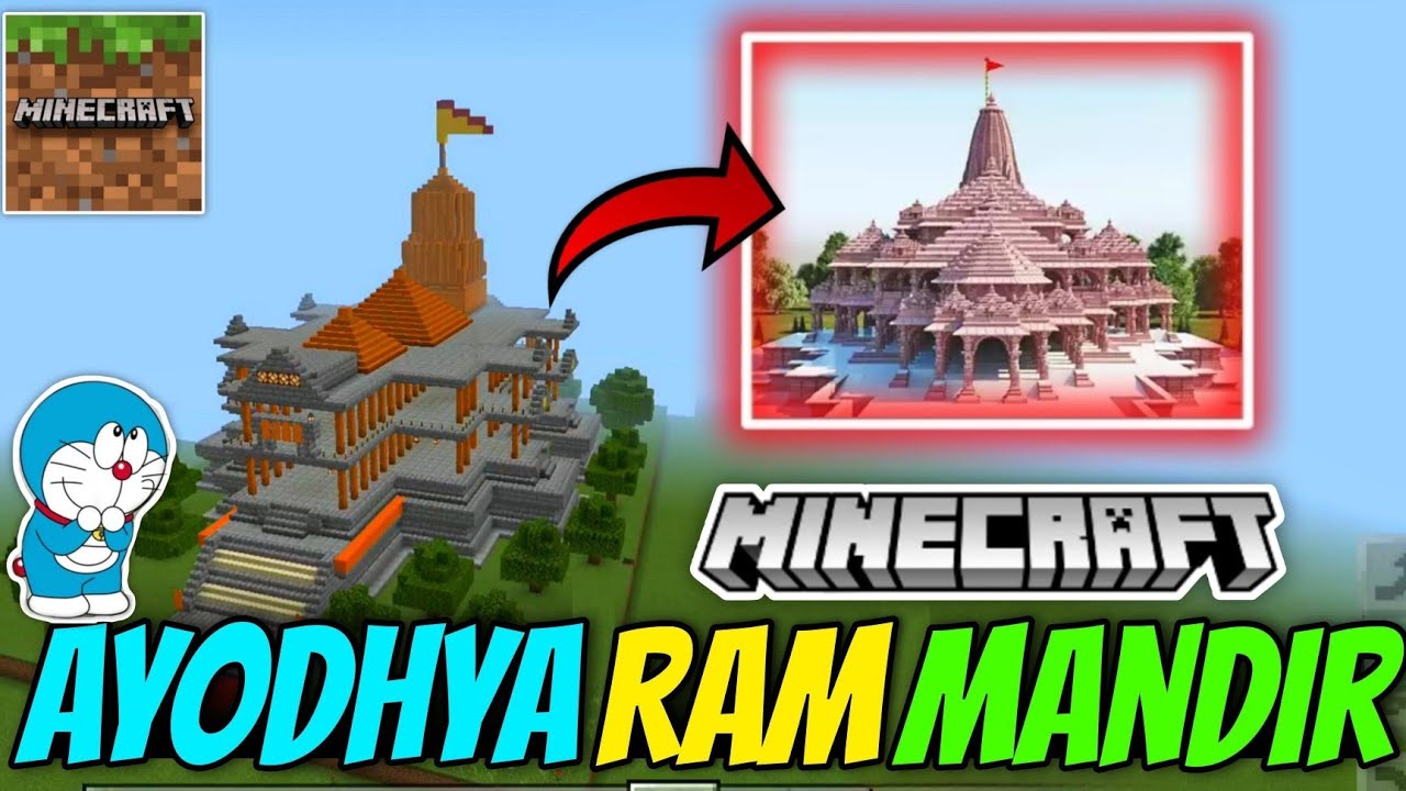 Ayodhya ram mandir in minecraft part 2 || ram aa gye #trending # ...