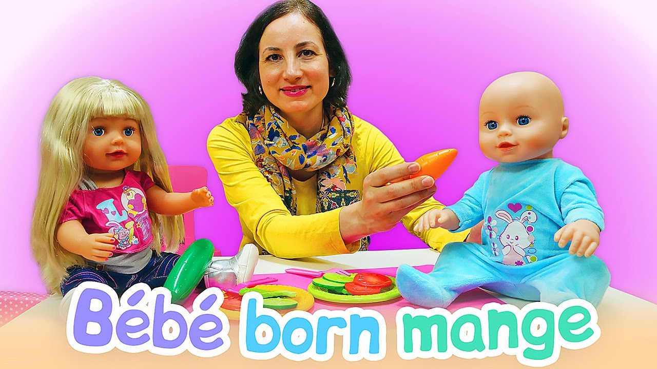 Vidéo en français pour enfants. Bébé born Chloé. Peppa Pig et Agathe ...