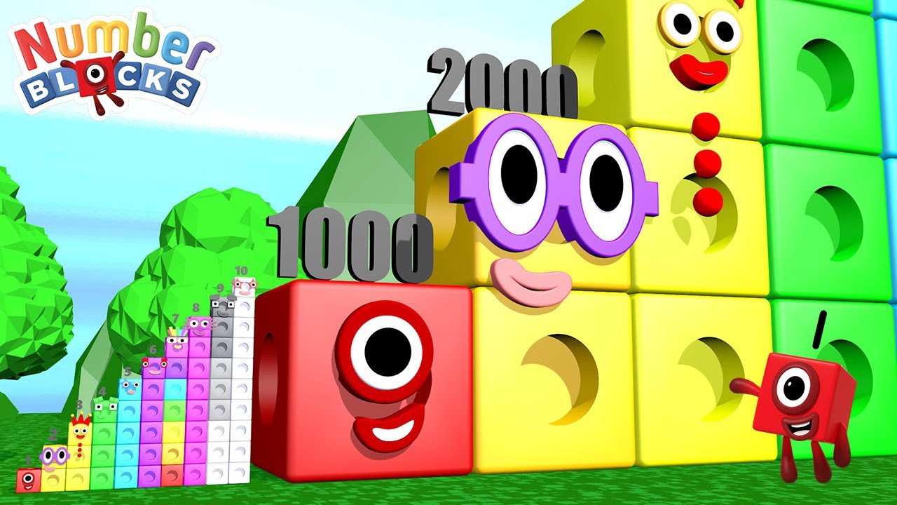 Numberblocks 1 to 10 vs 1000 10000 SMALL to BIGGEST NUMBER Pattern ...