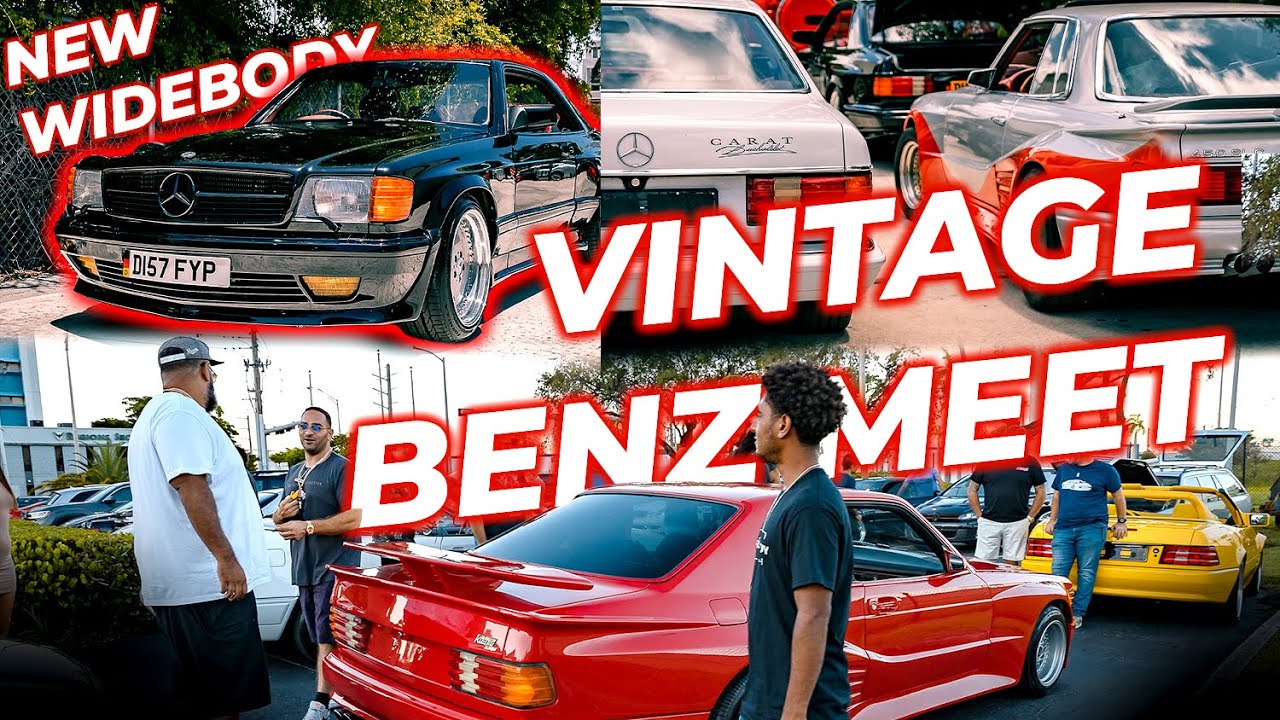 Vintage Benz Meet in MIAMI! Driving the Carlsson SL600, S73 AMG ...