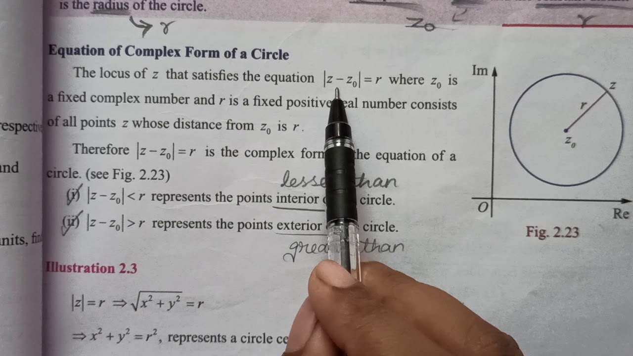 Locus of complex numbers - YouTube