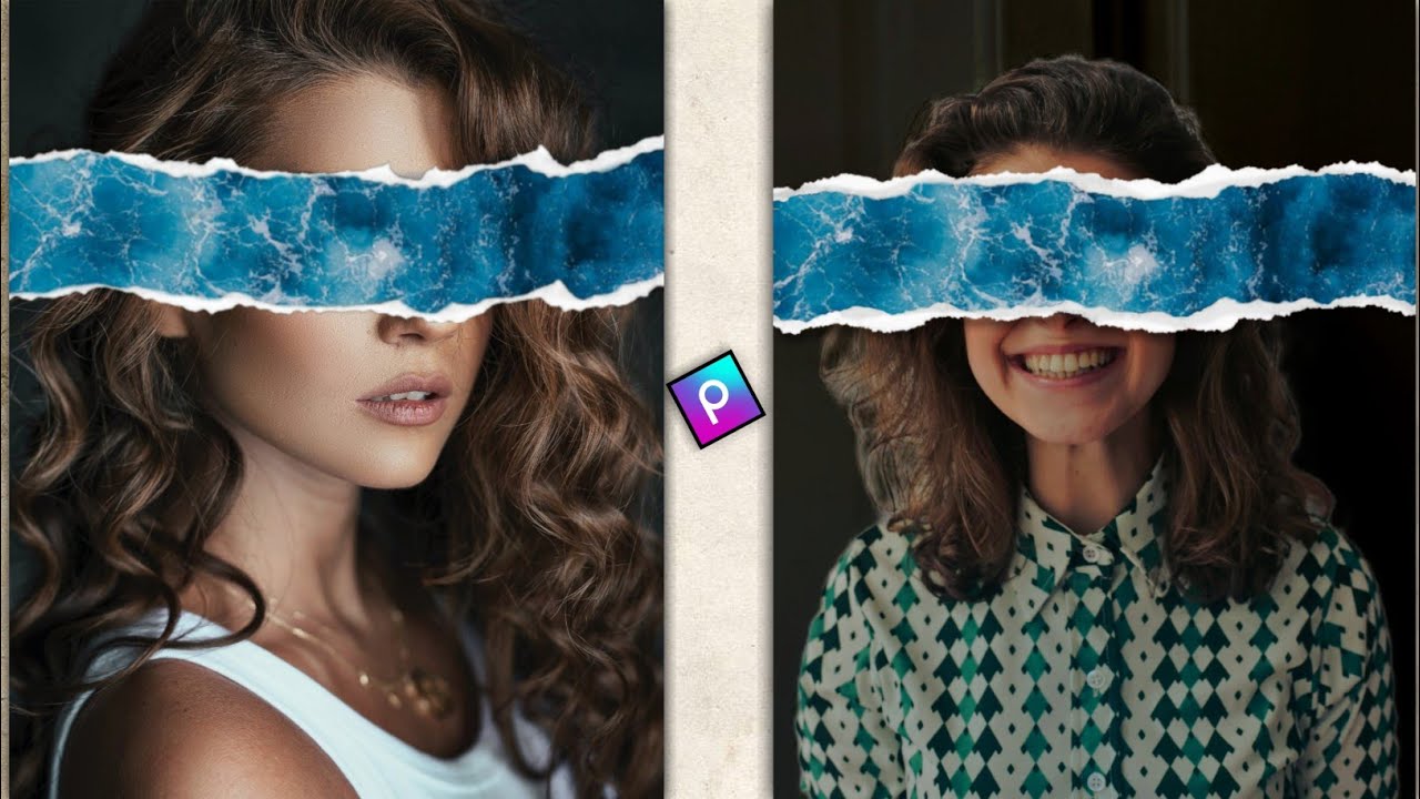 Torn Paper Effect Picsart tutorial | New style Photo Editing in Picsart | Paper cutout effect ...