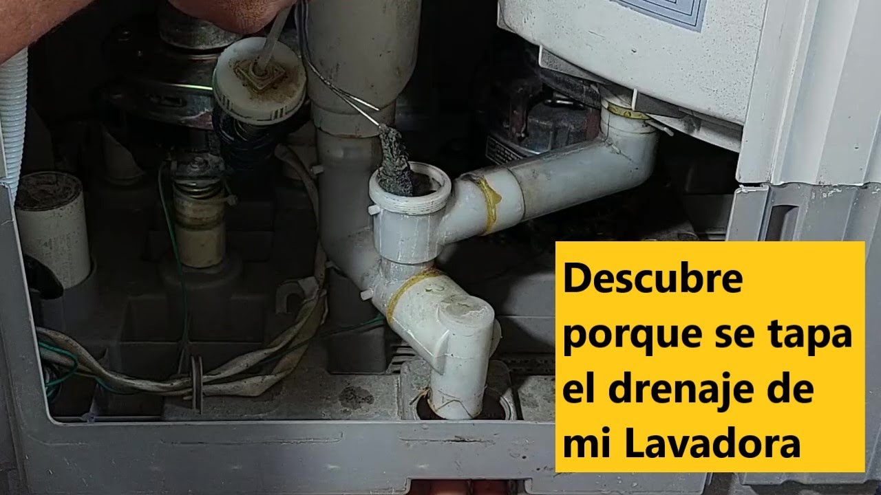 "cómo destapar el drenaje de tu lavadora ¡Fácil y rápido!" Causas y ...