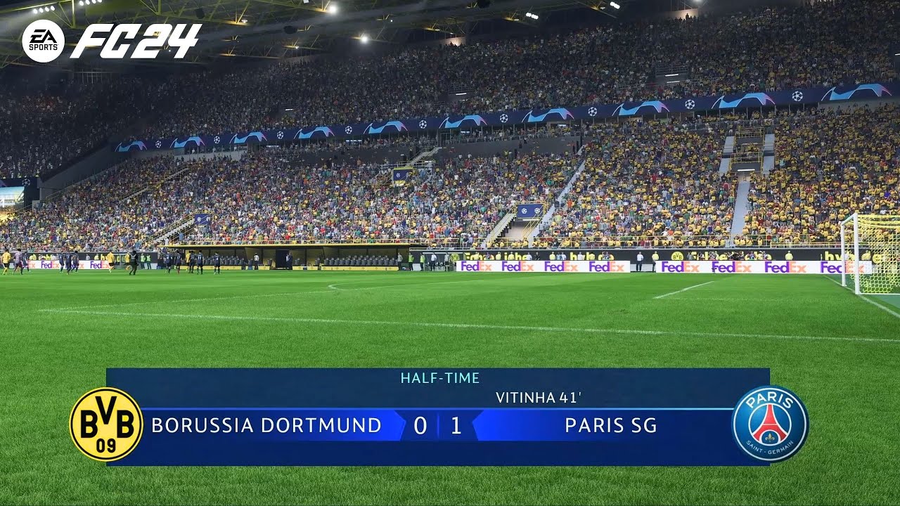 FC 24 Borussia Dortmund vs Paris Saint Germain BVB Stadium Champions ...