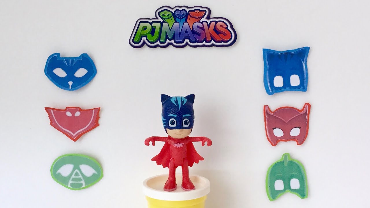 Pj Masks Wrong Heads & Wrong Logo Learn Colors with Pj Masks Toys - YouTube