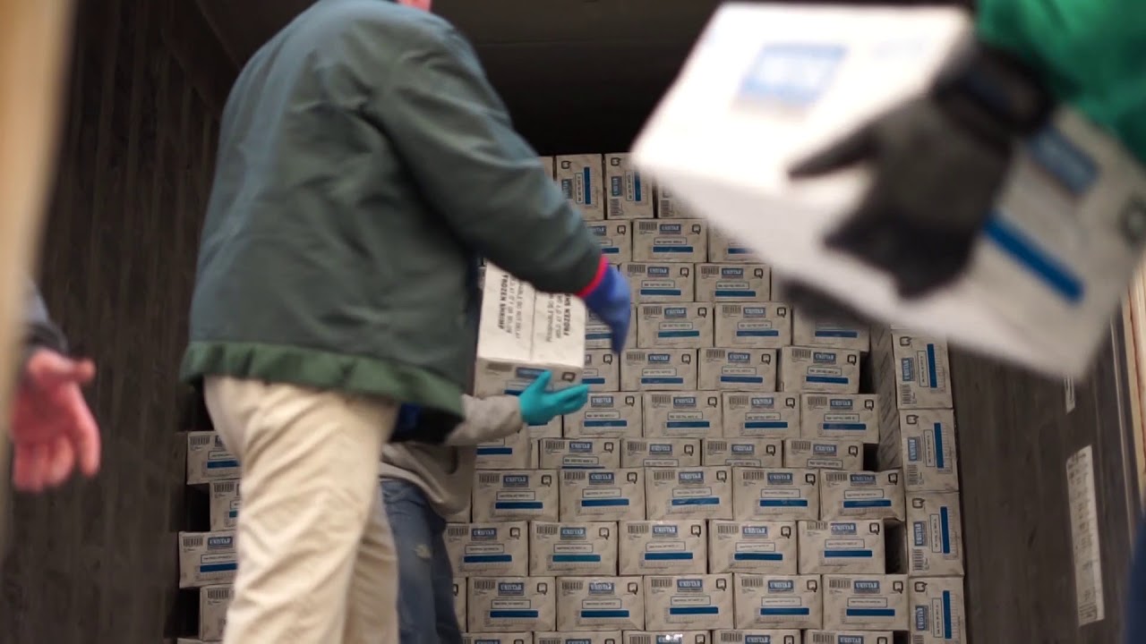 Shrimp Container Arrives - YouTube