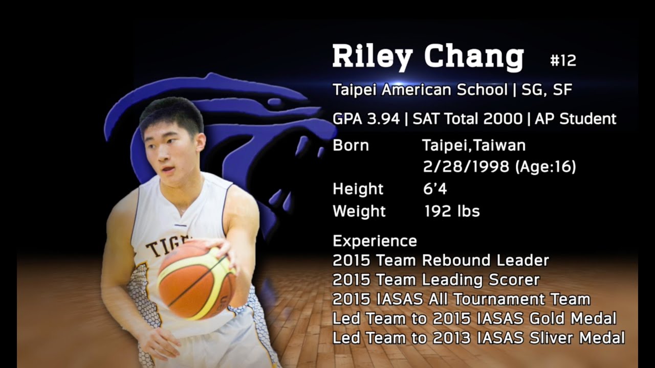 #12 Riley Chang | TAS Tiger | 6'4 (191cm) | 192 lbs(87kg) | Age:16 | SG ...