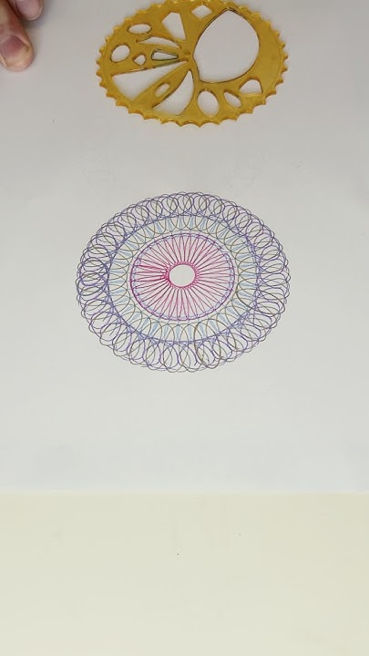Precision Art🖌“Perfect your precision with Spirograph! #Art #Spirograph #ASMR #shorts # ...