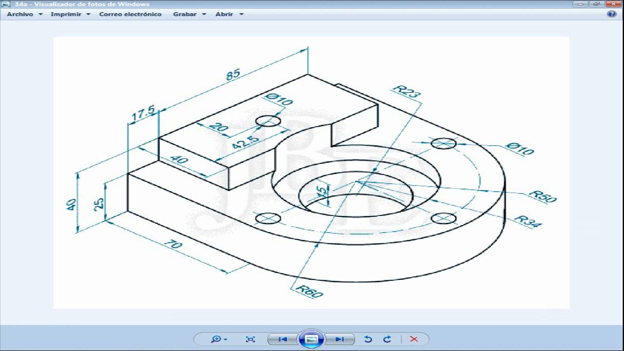 34 como hacer una nueva figura mecanica 3D en autocad - YouTube
