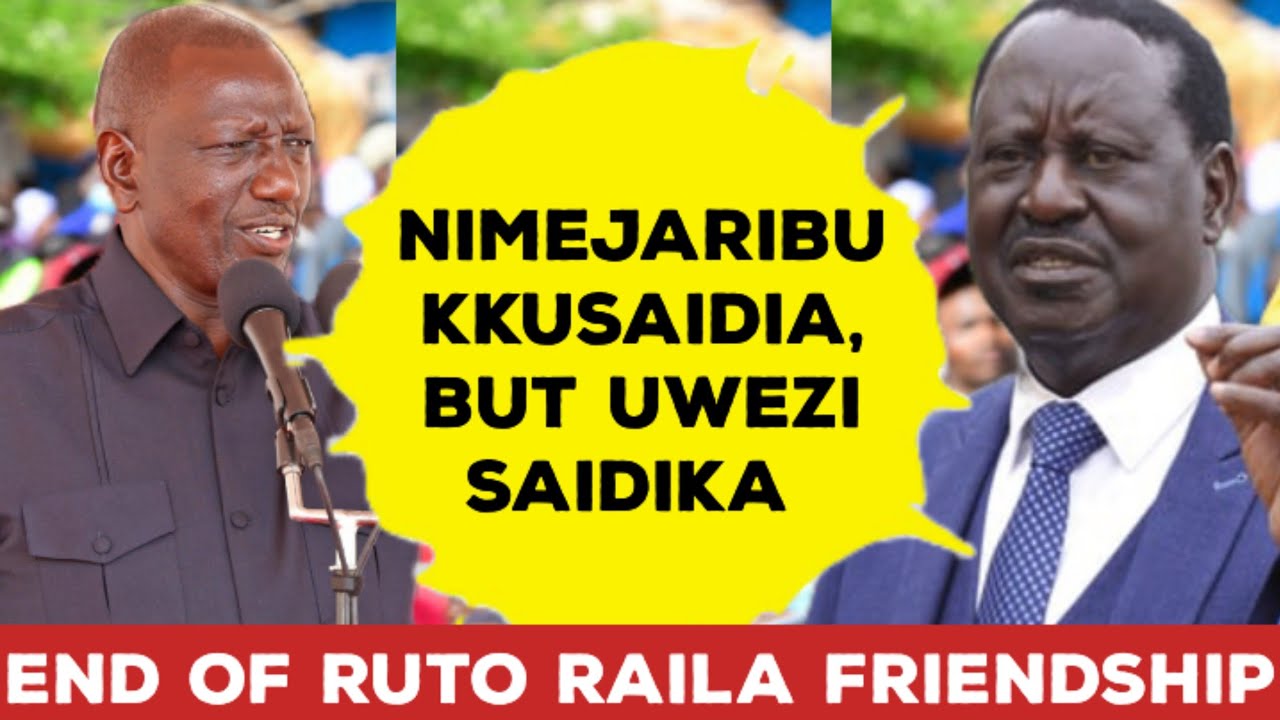 Rais Ruto Ameacha Kumuunga Mkona Raila Kule AU - YouTube