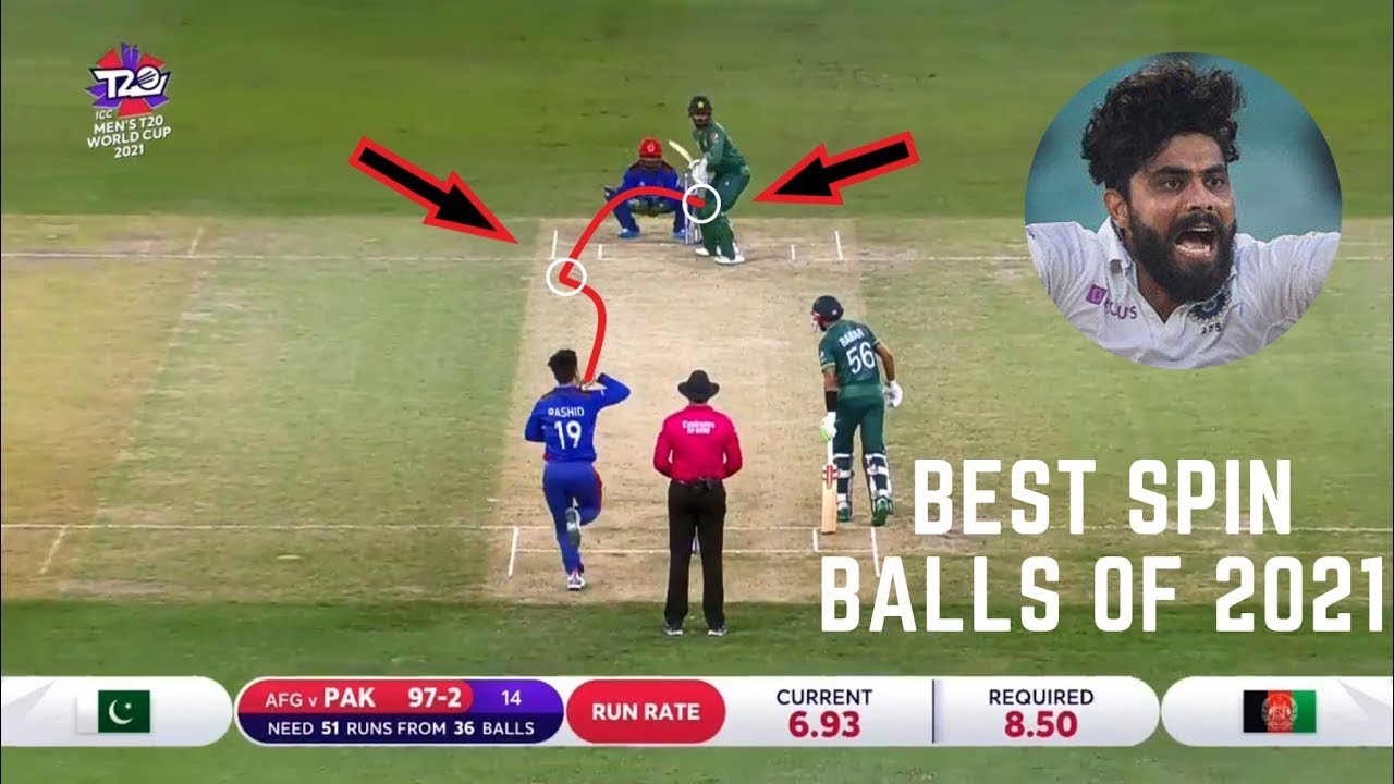 Top 10 Magical Spin Balls of 2021 | Rashid | Jadeja | Lamichhane - YouTube