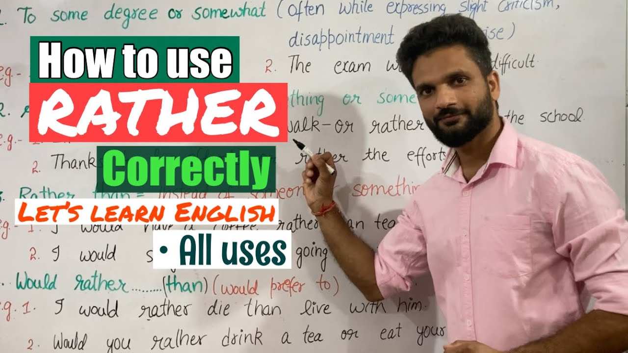 Rather use| learn English | curiosity anglo| - YouTube