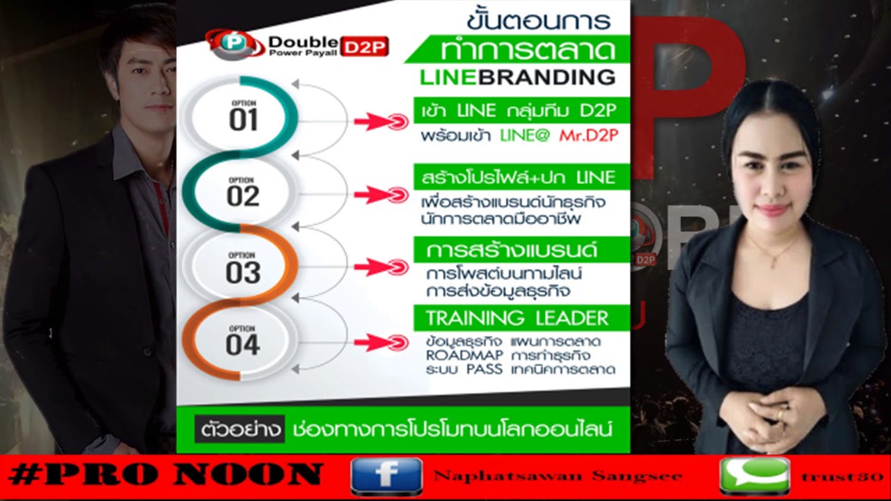 D2P 7 Step สู่ความสำเร็จ EP 2 Line Branding #นุ่น Pay All - YouTube