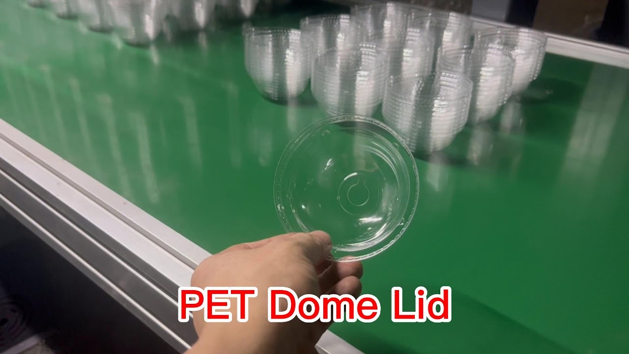 PET Dome Lid making in 3 Station Thermoforming Machine in Vietnam ...