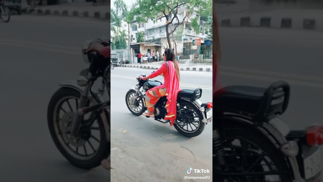 Delhi girl riding bullet - YouTube