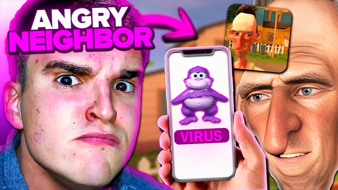 Ejecuté el VIRUS REAL de ANGRY NEIGHBOR en mi PC y ¡se volvió loco! #2 ...