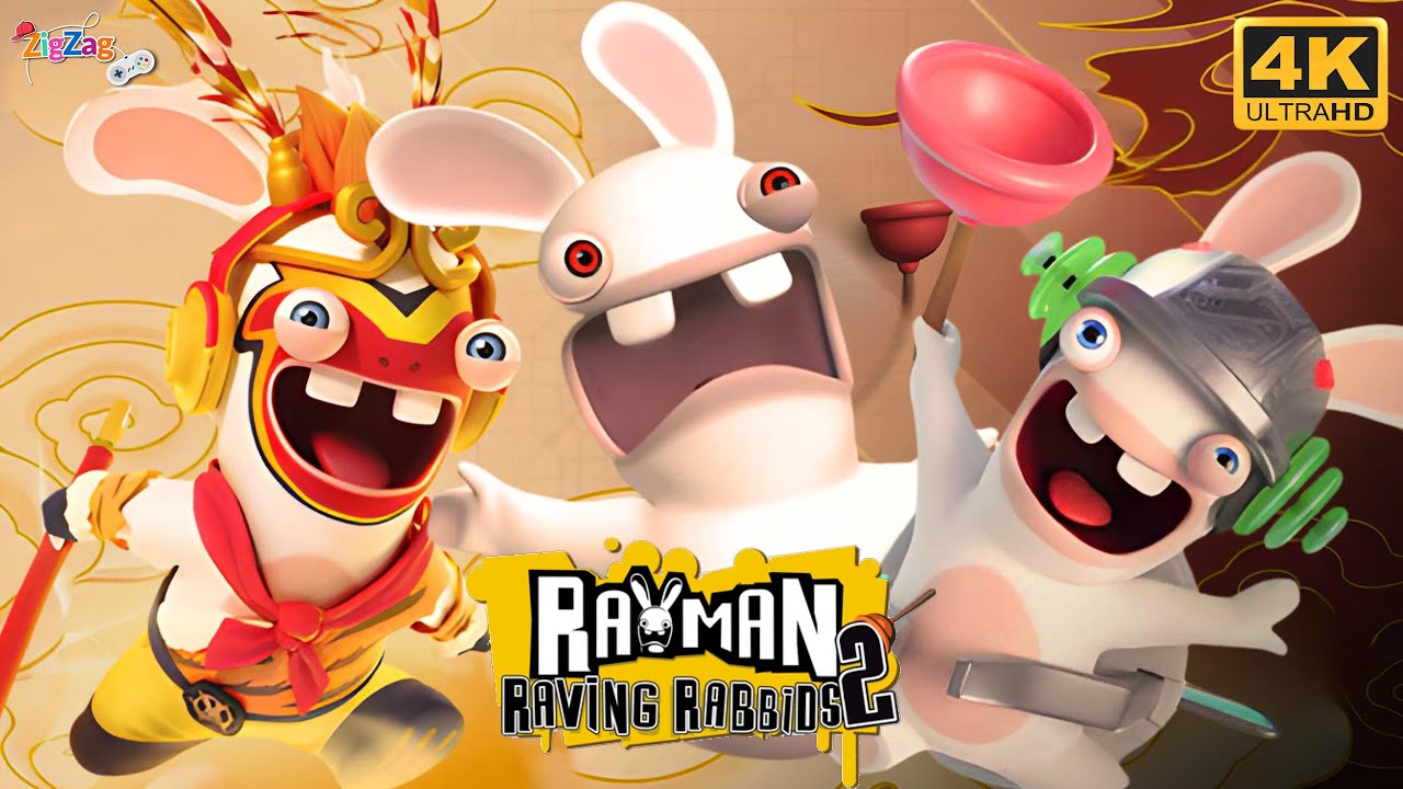 Invadindo a Ásia | Rayman Raving Rabbids 2 All Minigames | Invading ...