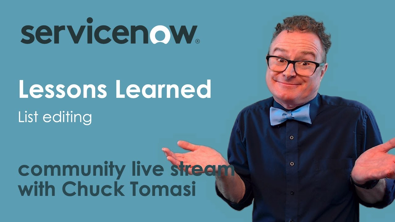Community Live Stream - Lessons Learned - List Editing - YouTube