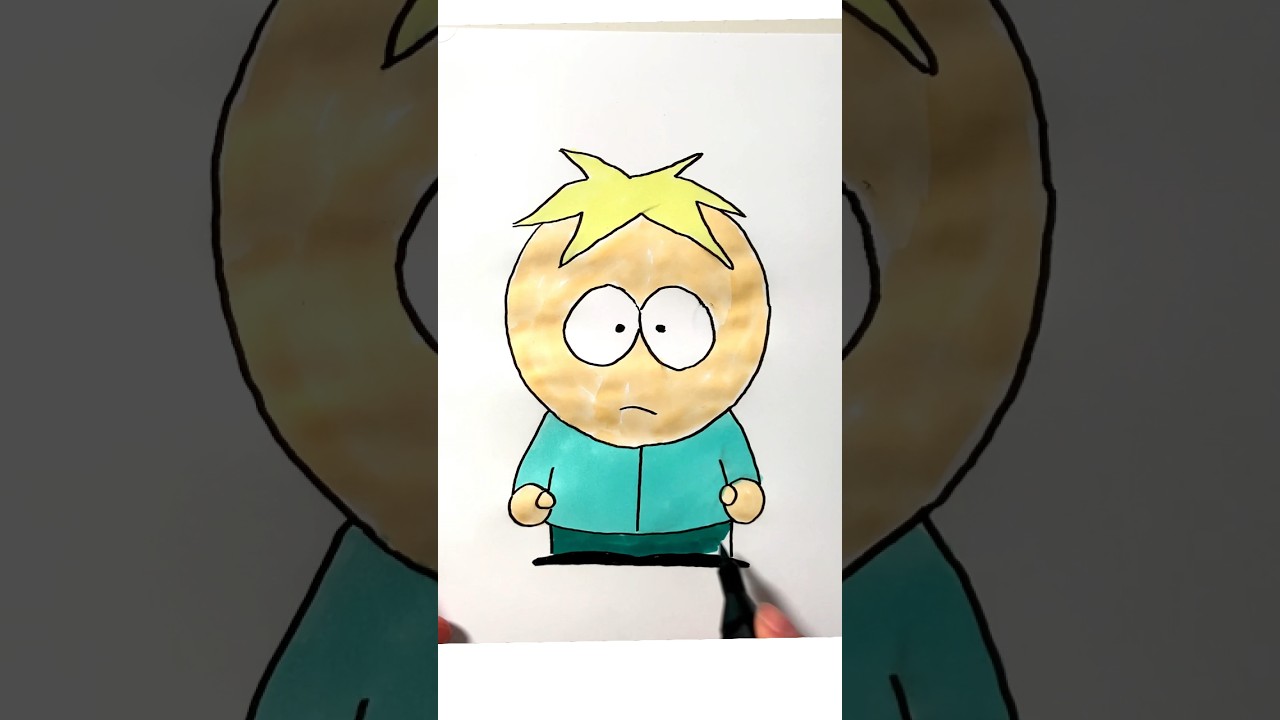Butters South Park Drawing in 60 Seconds #butters #southpark #drawing ...