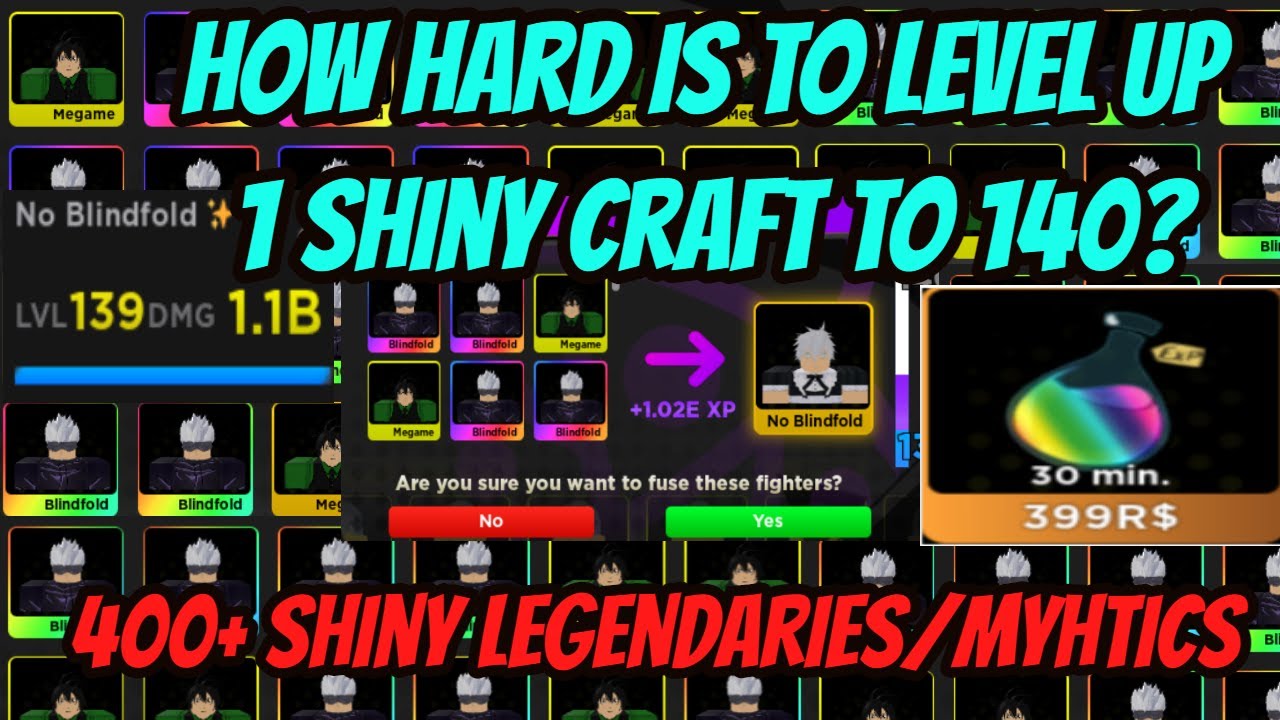 How hard is to level up 1 shiny craft to 140? (400+ shiny legendaries ...