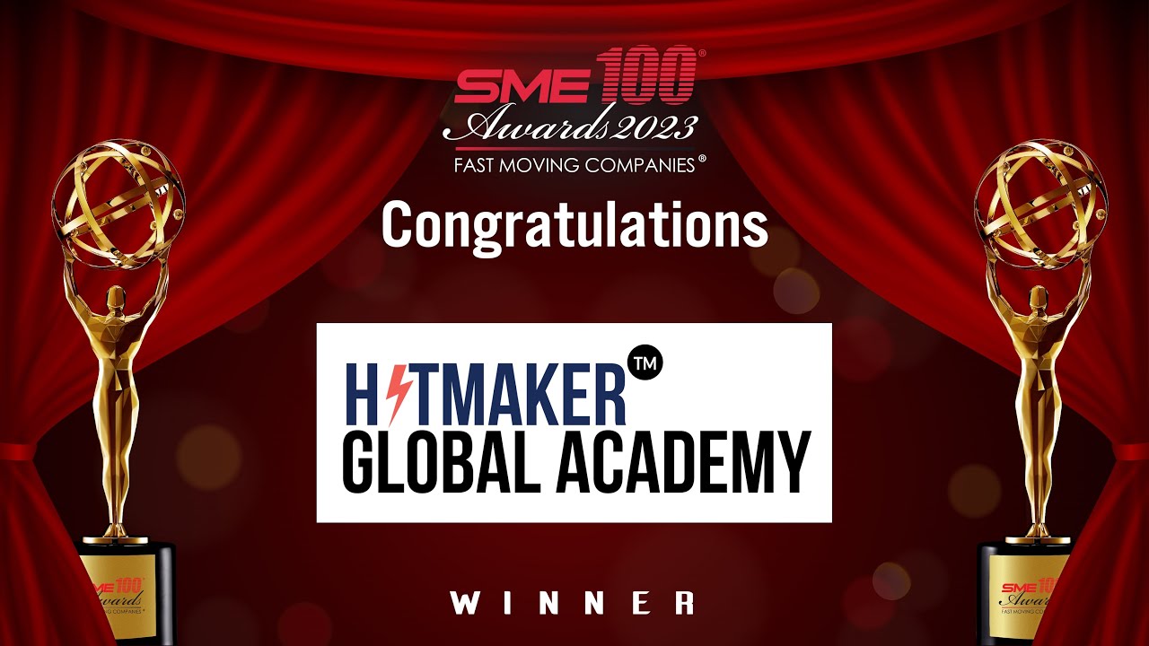 Winner of Singapore SME100 Fast Moving Companies 2023 - HITMAKER GLOBAL ACADEMY PTE LTD - YouTube