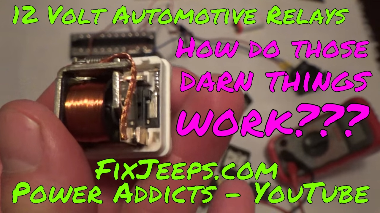 Automotive 12volt Relay tutorial and demo - 4 and 5 post relays shown ...