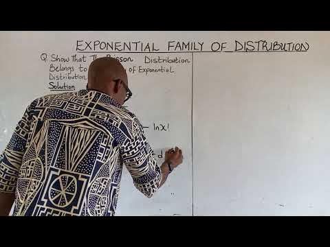 Exponential Family of Distribution: Poisson Distribution - YouTube