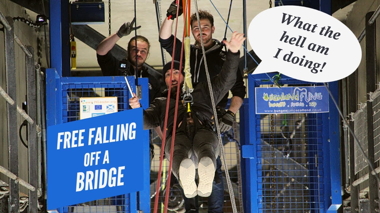Free Falling Off A Bridge! - Highland Fling Swing & Tour of Dalraddy ...