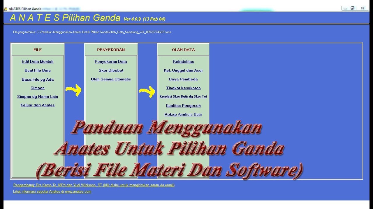 Panduan Menggunakan Anates Untuk Pilihan Ganda - YouTube