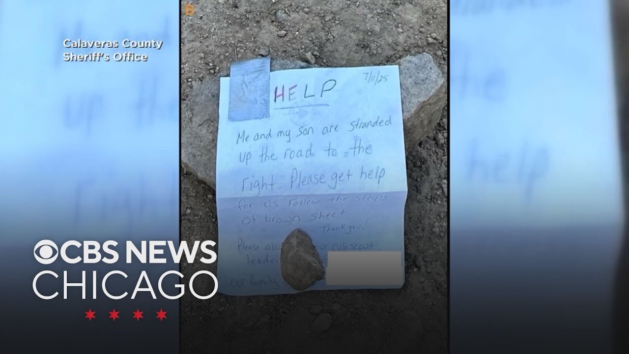Mom, son rescued from California forest after searchers find SOS notes ...