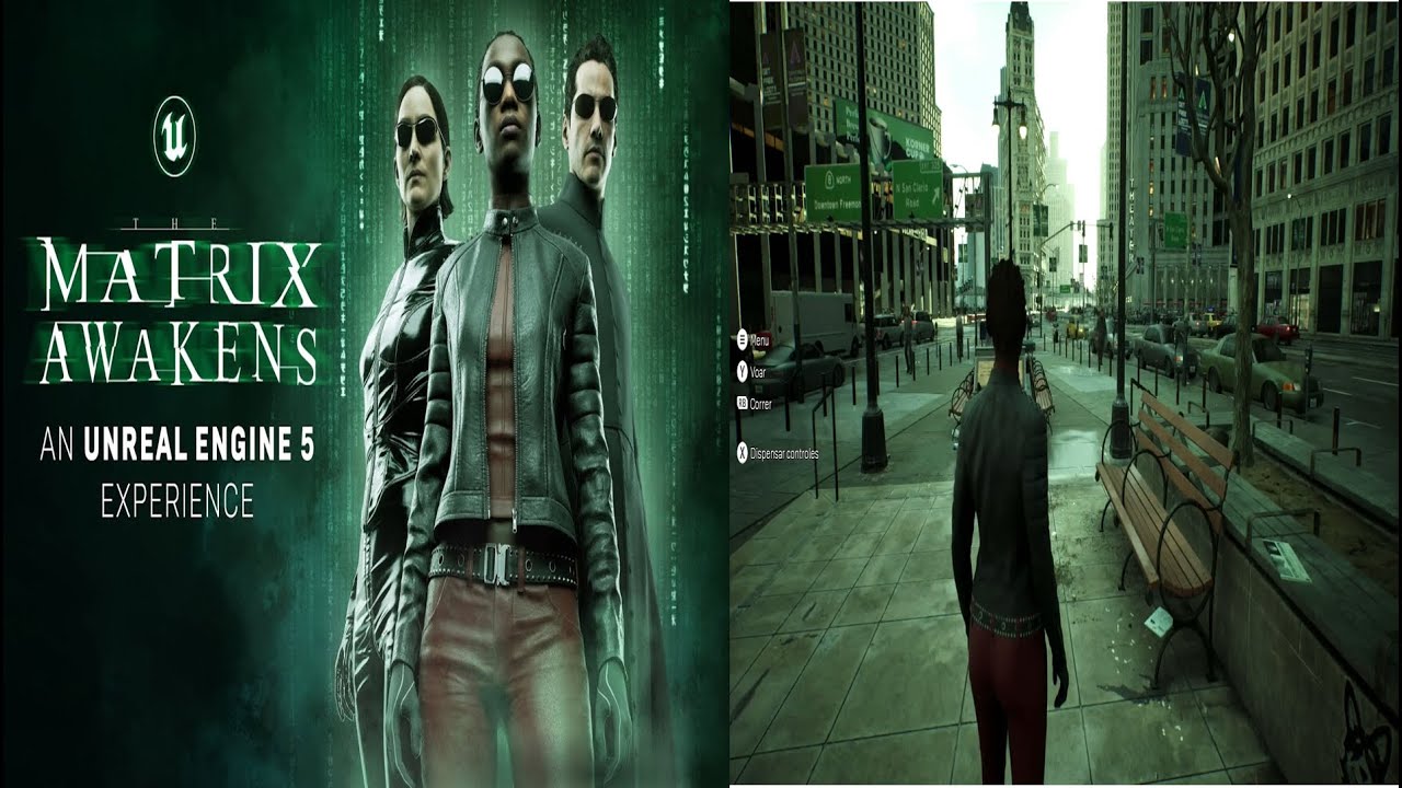Como é jogar THE MATRIX AWAKENS na UNREAL ENGINE 5 do XBOX SERIES S ...